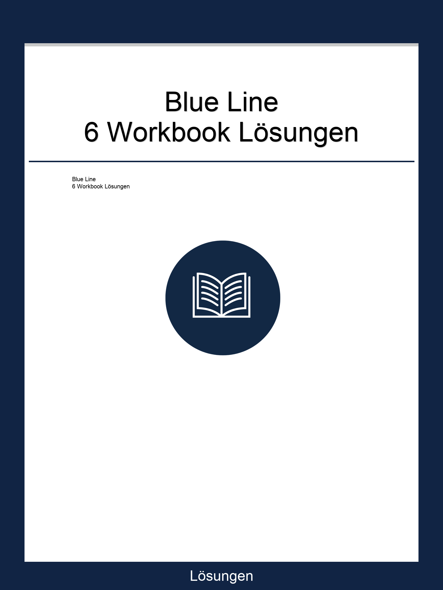 Blue Line 6 Workbook Lösungen PDF